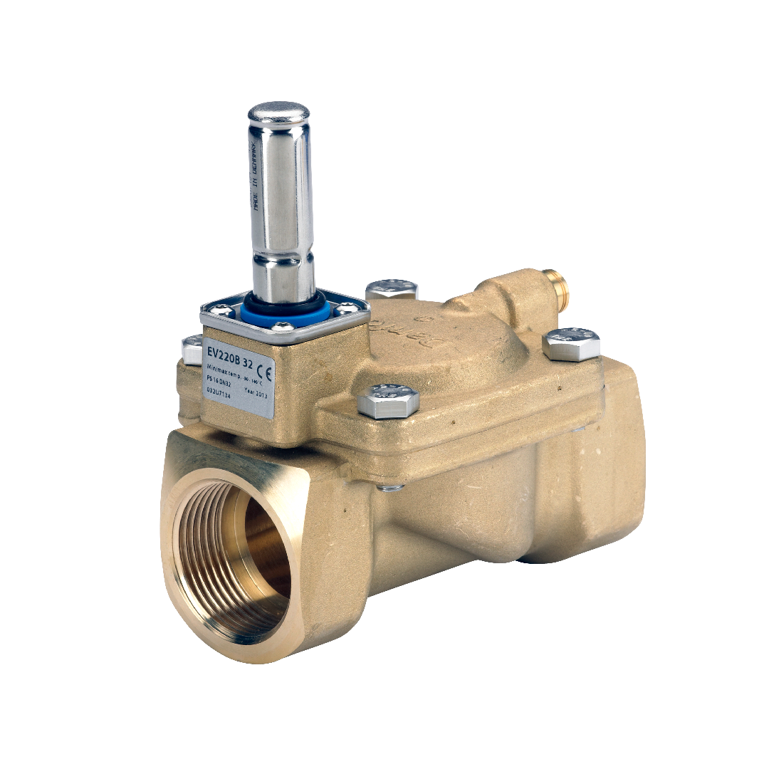 Danfoss Solenoid valve, EV220B, Function: NO, G, 1 1/4, 18 m³/h, NBR ...