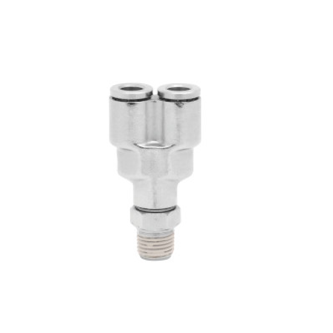 Pneufit 10 Push-in fitting, Adaptor, Swivel Y, 8mm, R1/4 Norgren 10188 ...